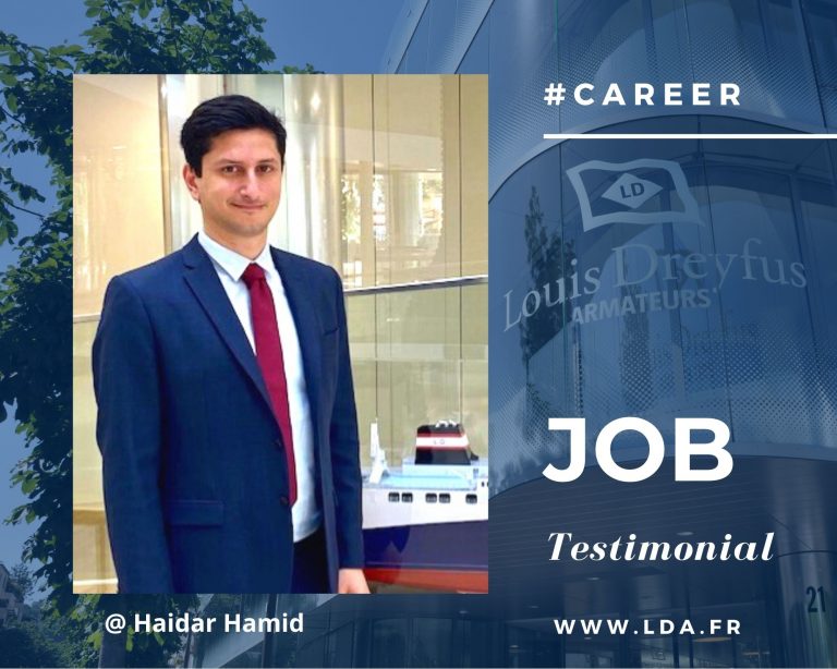 Témoignage métier - Haidar HAMID - LD Armateurs