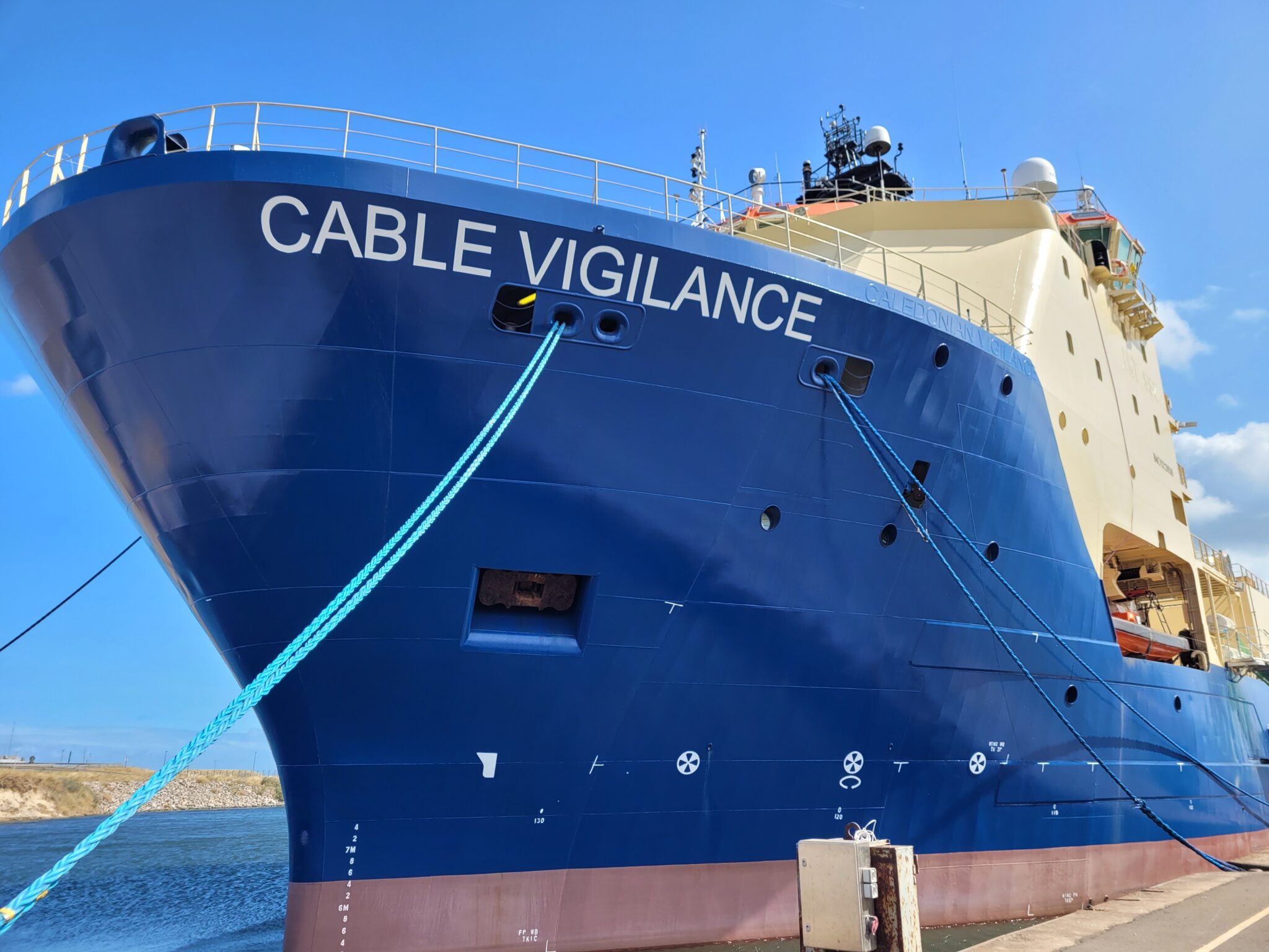Cable Vigilance, the new cable ship of our customer OMS Group - LD ...