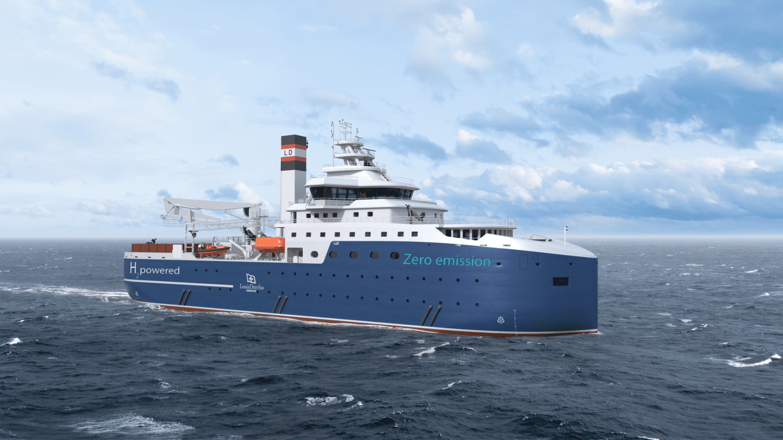 LDA has been granted an AiP for its H2-powered SOV design - LD Armateurs